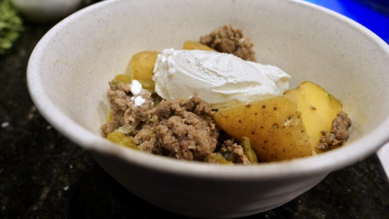 Cactus & Potatoes with Dry-Aged Ground Beef Recipe - Designer Beef